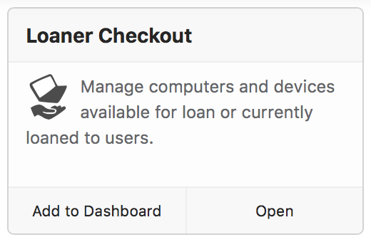 Loaner Pool Management - Sassafras Software