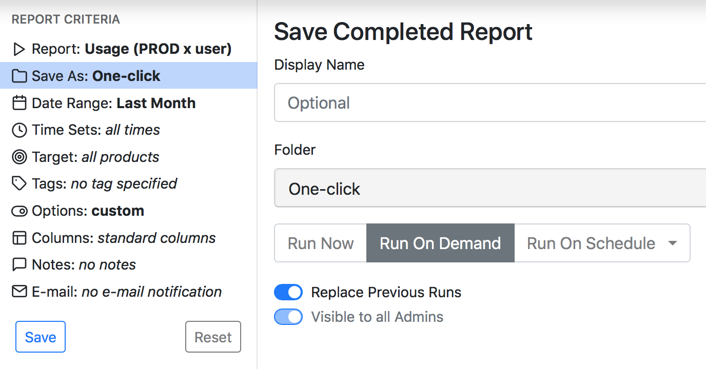 Customizing One-Click Report Templates - Sassafras Software